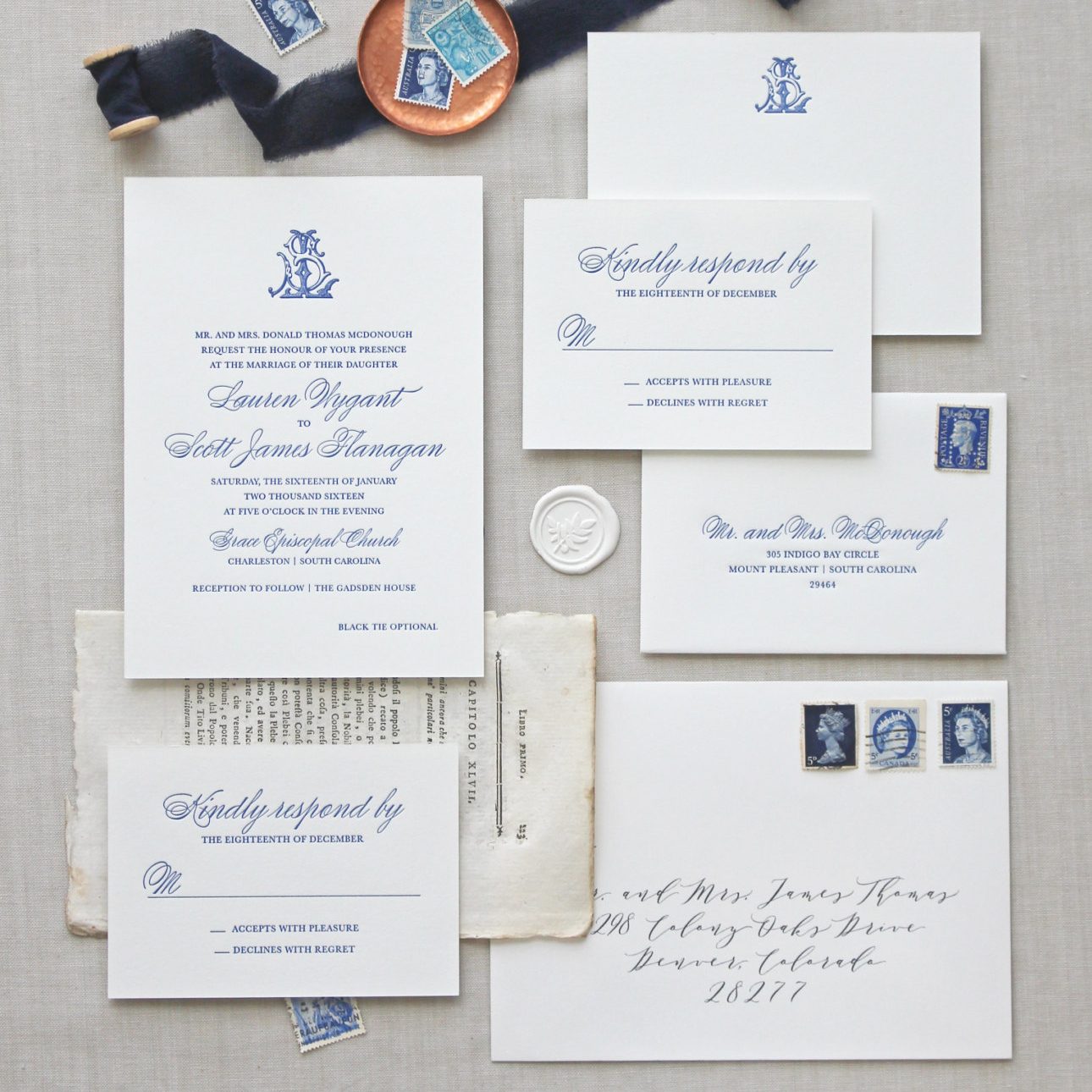 How to Channel Royalty in Your Vintage Wedding Invitations - Chic ...