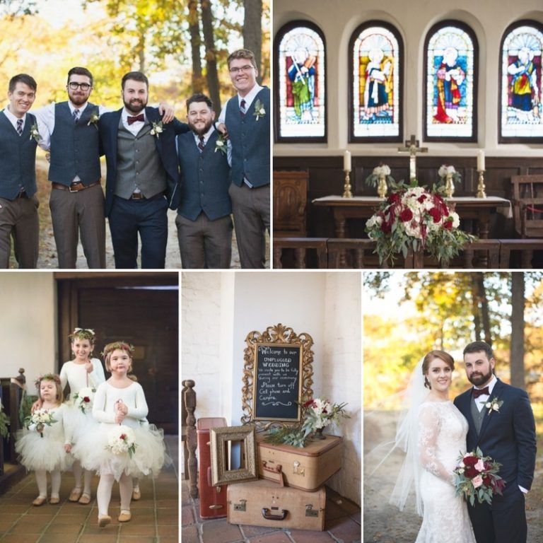 A Classically Romantic Fall Wedding in a Historic Church - Chic Vintage ...
