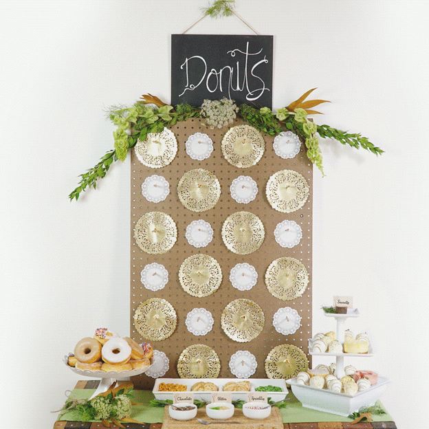 Super Sweet DIY Donut Wall Tutorial - Chic Vintage Brides : Chic ...