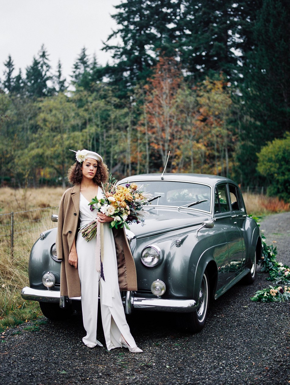 Modern Bonnie & Clyde Inspired Bridal Editorial - Chic Vintage Brides ...
